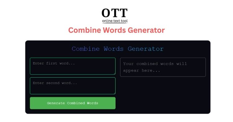 Combine Words Generator | Create Unique Word Combos