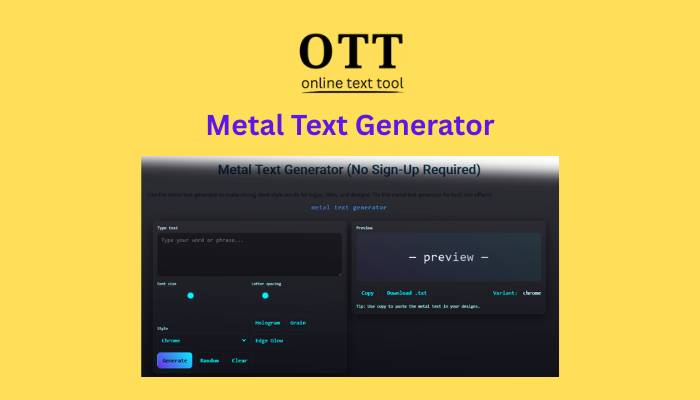 Metal Text Generator (No Sign-Up Required)